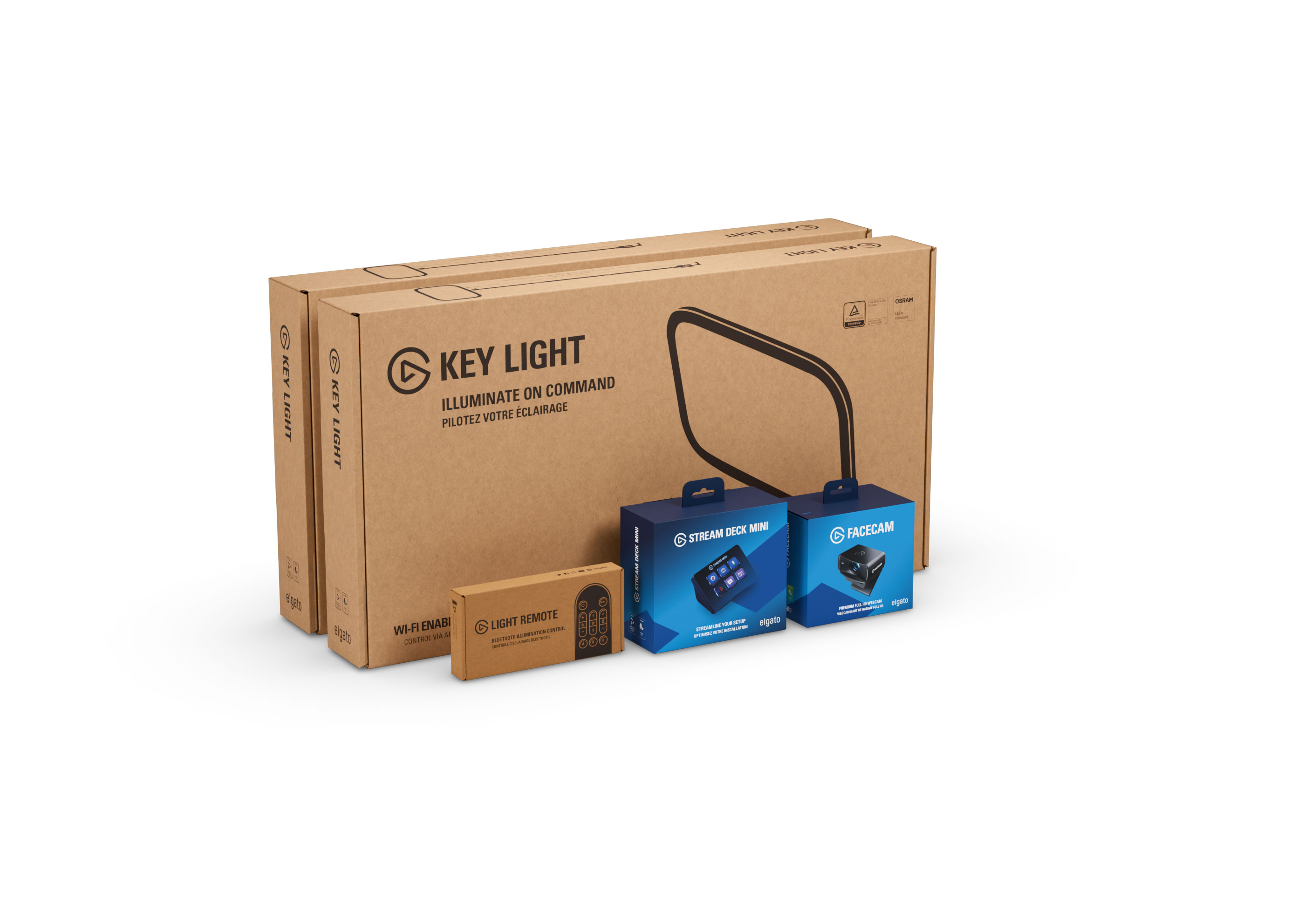 Key Light Duo Bundle - HD Remote Control Mini | Elgato